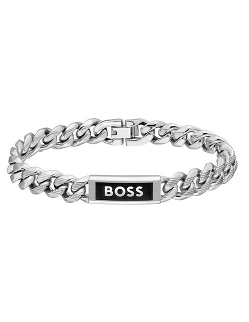 Brazalete Hugo Boss Kassy Emblem con acabado liso 1