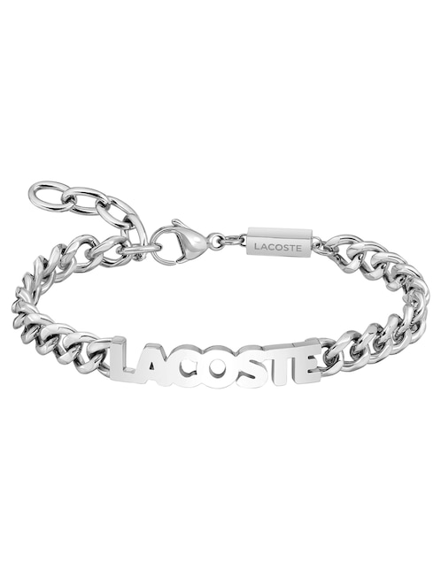 Brazalete Lacoste Script con acabado brillante 1